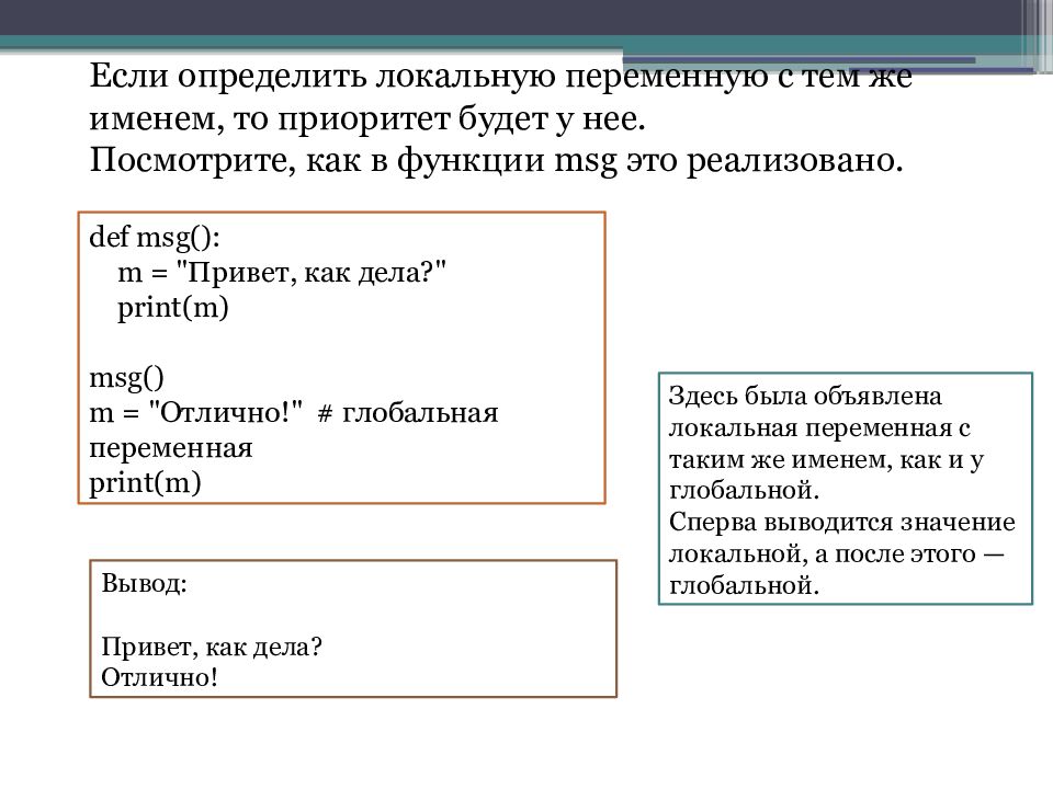 ФУНКЦИИ в Python — презентация